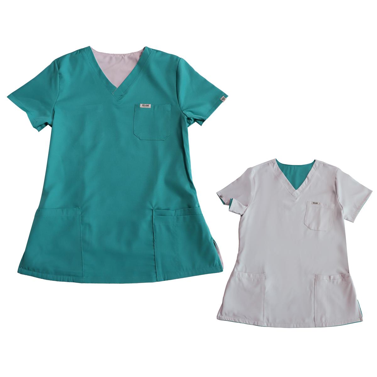 Reversible Scrub Top – Glam Scrubwear